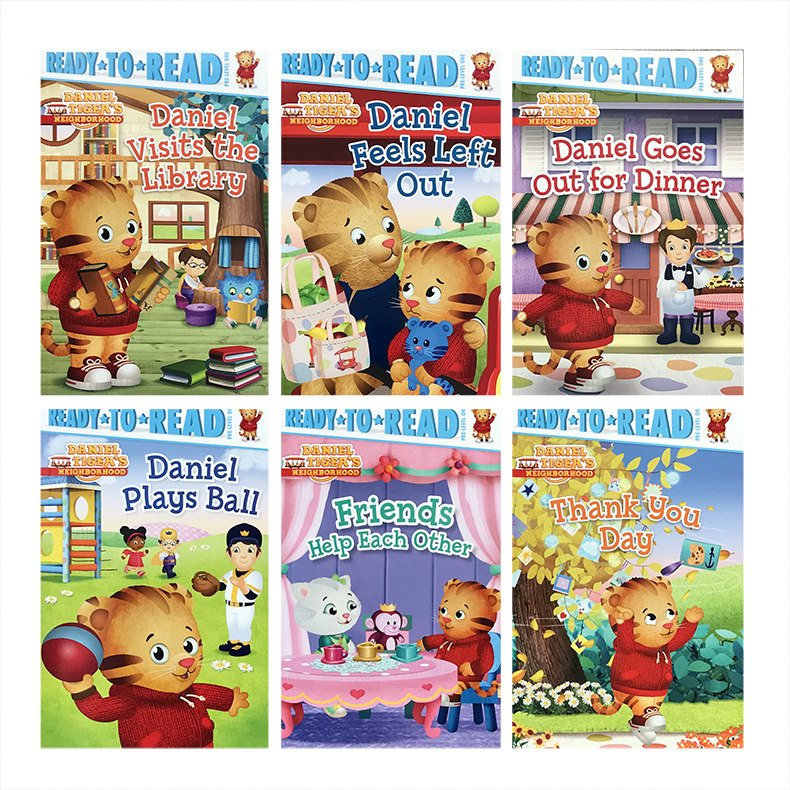 原版 Ready-to-Read Pre-level 1分级读物小老虎丹尼尔 Storytime With Daniel 1-6册儿童学习英语 ...
