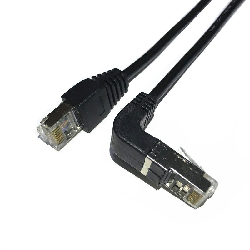 弯头RG45直角上下弯头公对公5E90°度超五类网络8p水晶头连接网线_虎窝淘