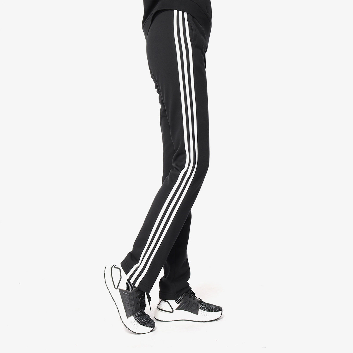 Adidas/阿迪达斯官方正品女子针织舒适透气条纹运动长裤 DP2373_虎窝淘