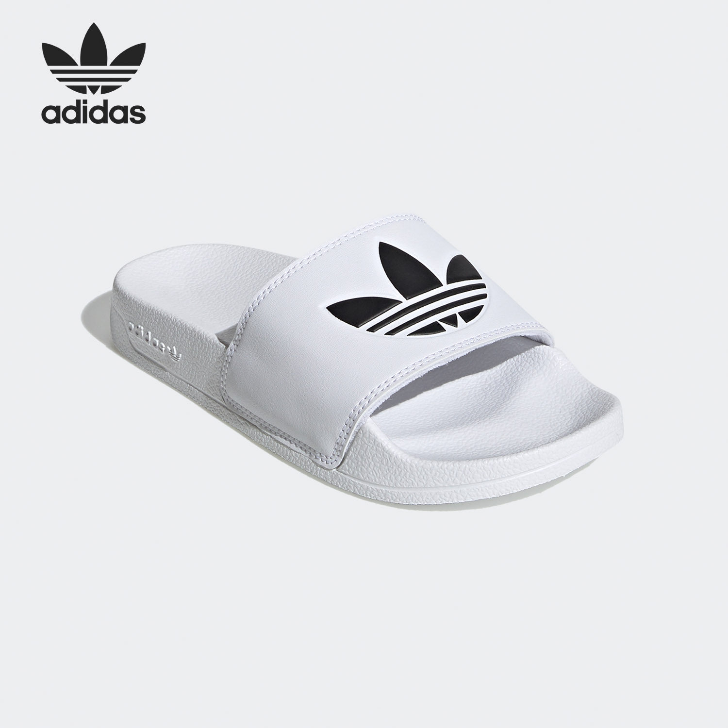 Adidas/阿迪达斯正品三叶草 ADILETTE LITE J大童运动拖鞋 EG8272_虎窝淘