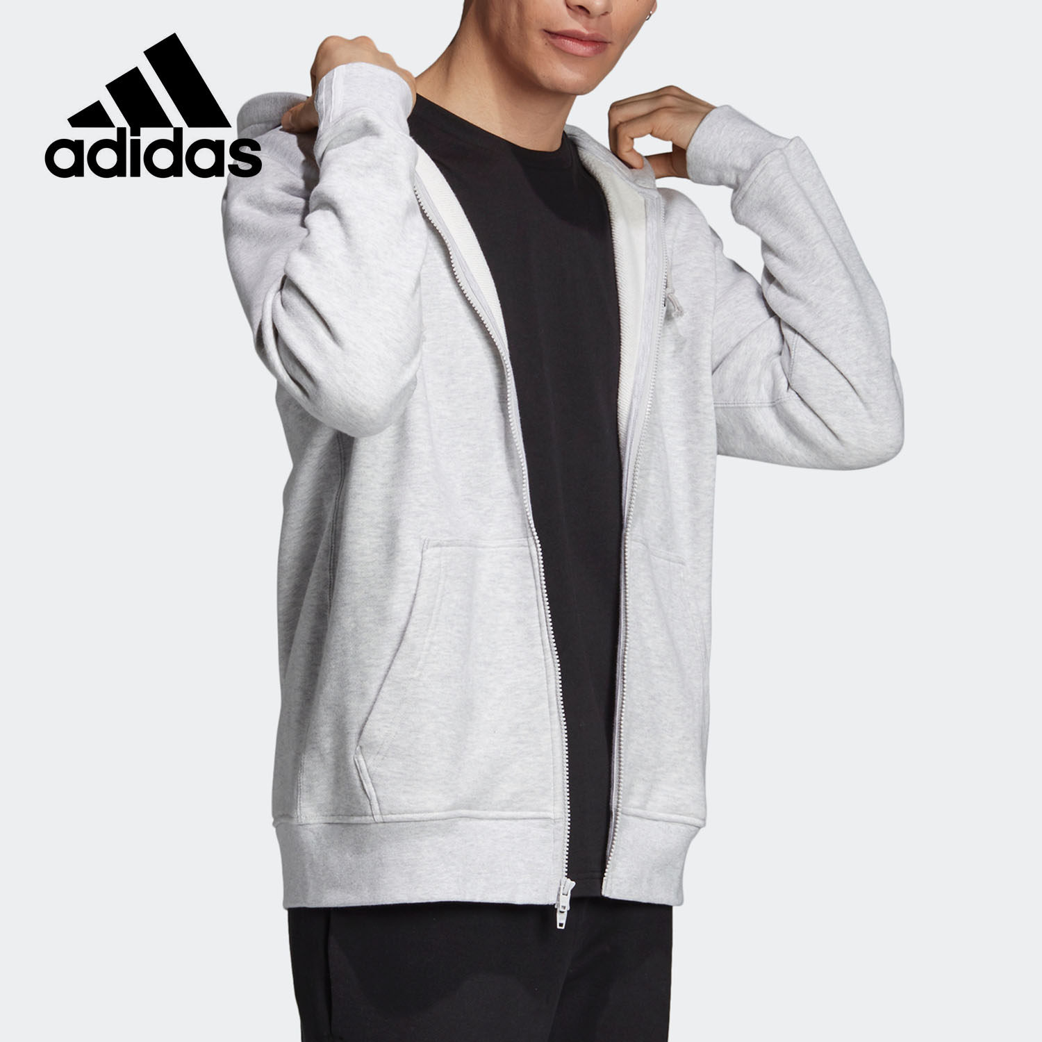 Adidas/阿迪达斯正品三叶草 VOCAL FZ HOODY男子连帽外套 ED7232_虎窝淘