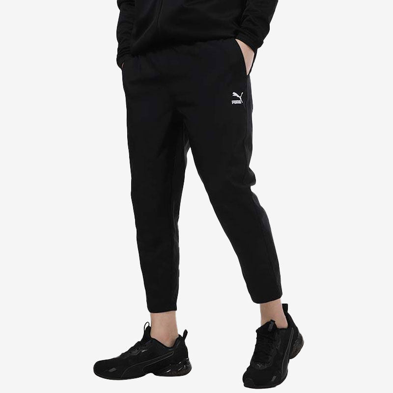 Puma/彪马正品新款男子跑步训练收口梭织运动九分裤 531425-01_虎窝淘