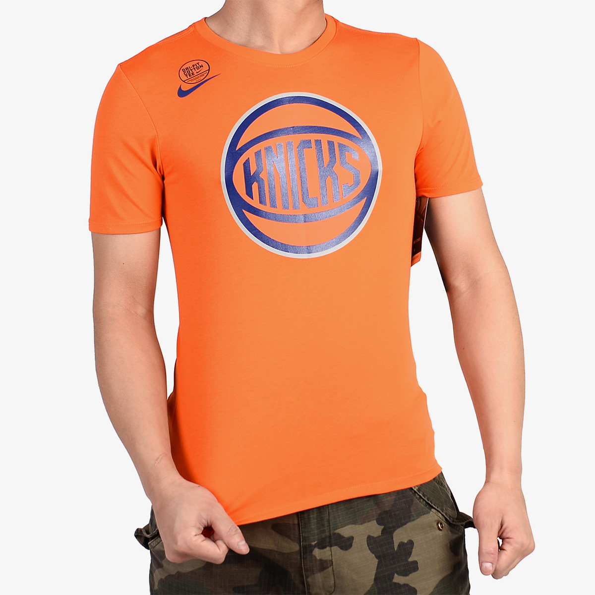 Nike/耐克正品短袖男DRY LOGO纽约尼克斯队篮球运动NBAT恤870527_虎窝淘