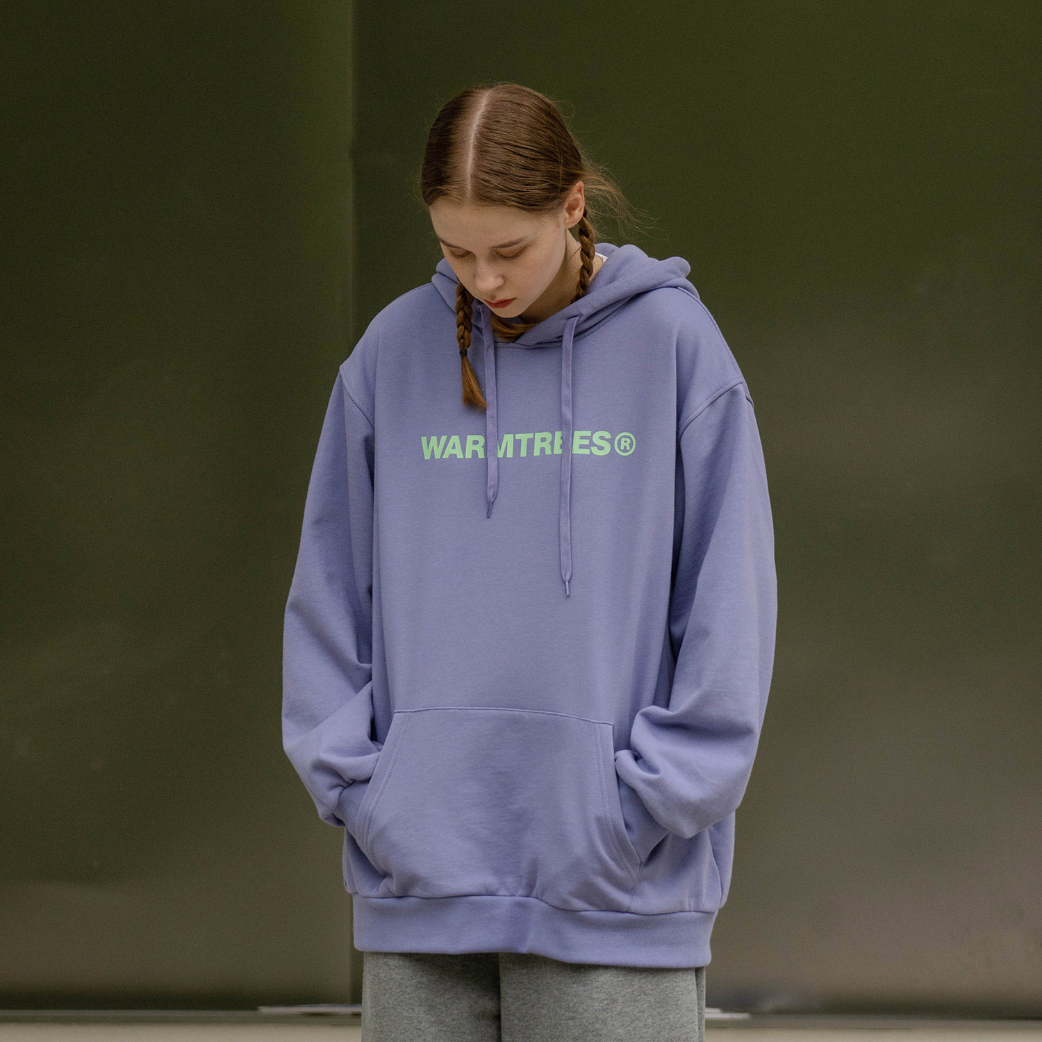 WARMTREES品牌LOGO印花连帽卫衣基础款街头日系_虎窝淘