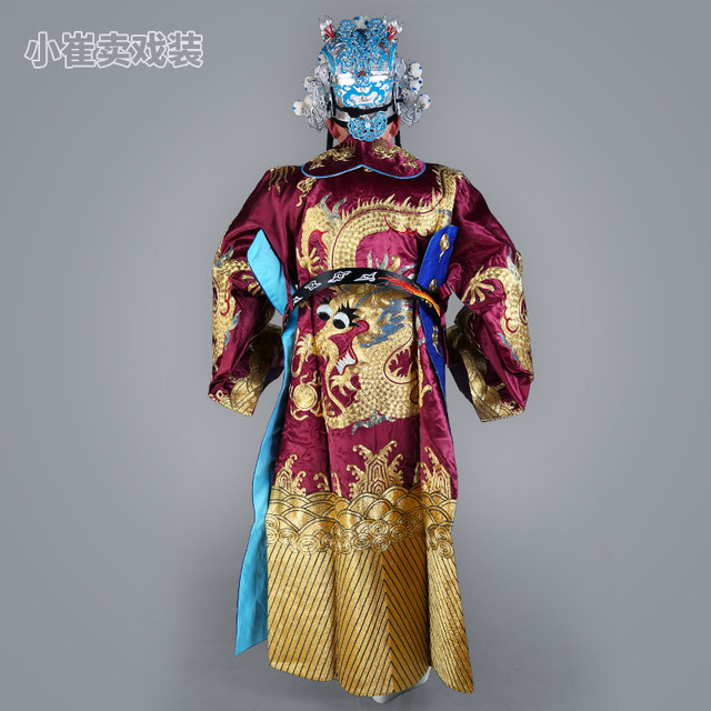 Opera full gold dragon python costume dragon robe Peking opera painted ...