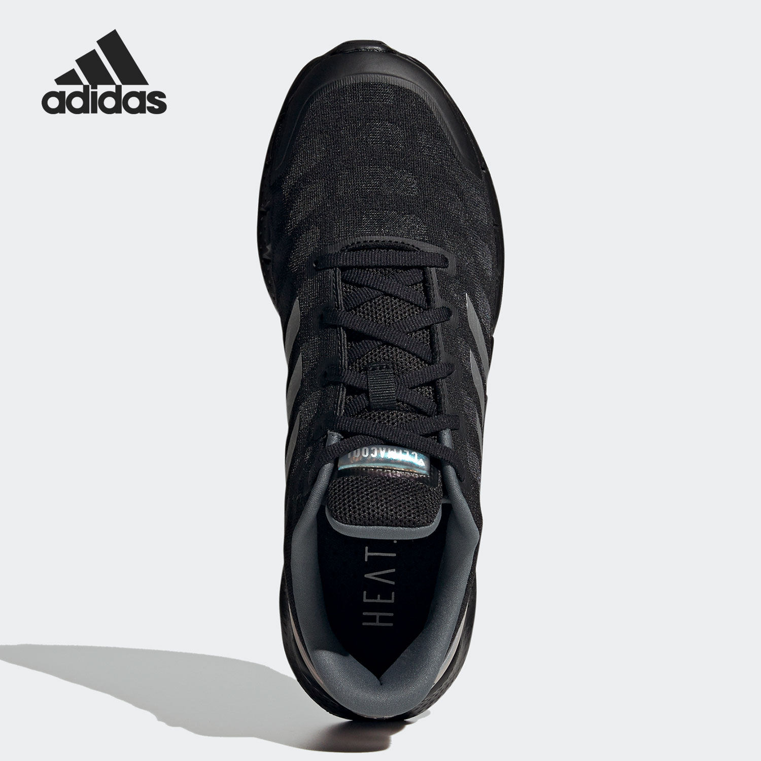 Adidas/阿迪达斯正品春季新款男子黑色低帮透气运动跑步鞋FZ1744_虎窝淘