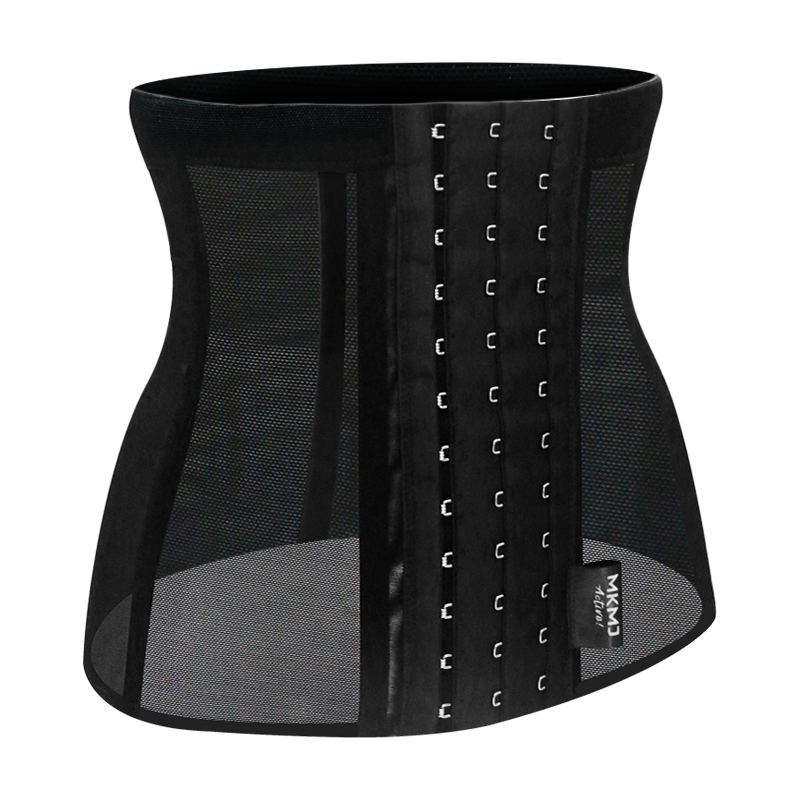 MKMJ网纱束腰绑带收腹女产后瘦身燃脂美体无痕塑身衣秋天塑腰神器_虎窝淘
