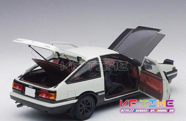 奥拓AUTOart头文字D AE86最终版黑盖藤原豆腐店 1/18车模现货_虎窝淘