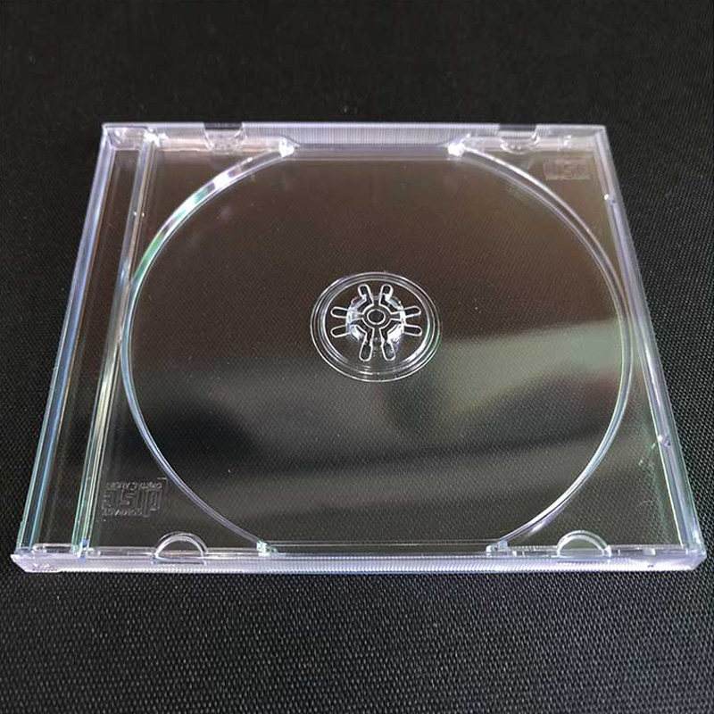 cd光盘盒专辑盒子透明水晶光碟包装外壳收纳盒墙单碟硬可插封面_虎窝淘