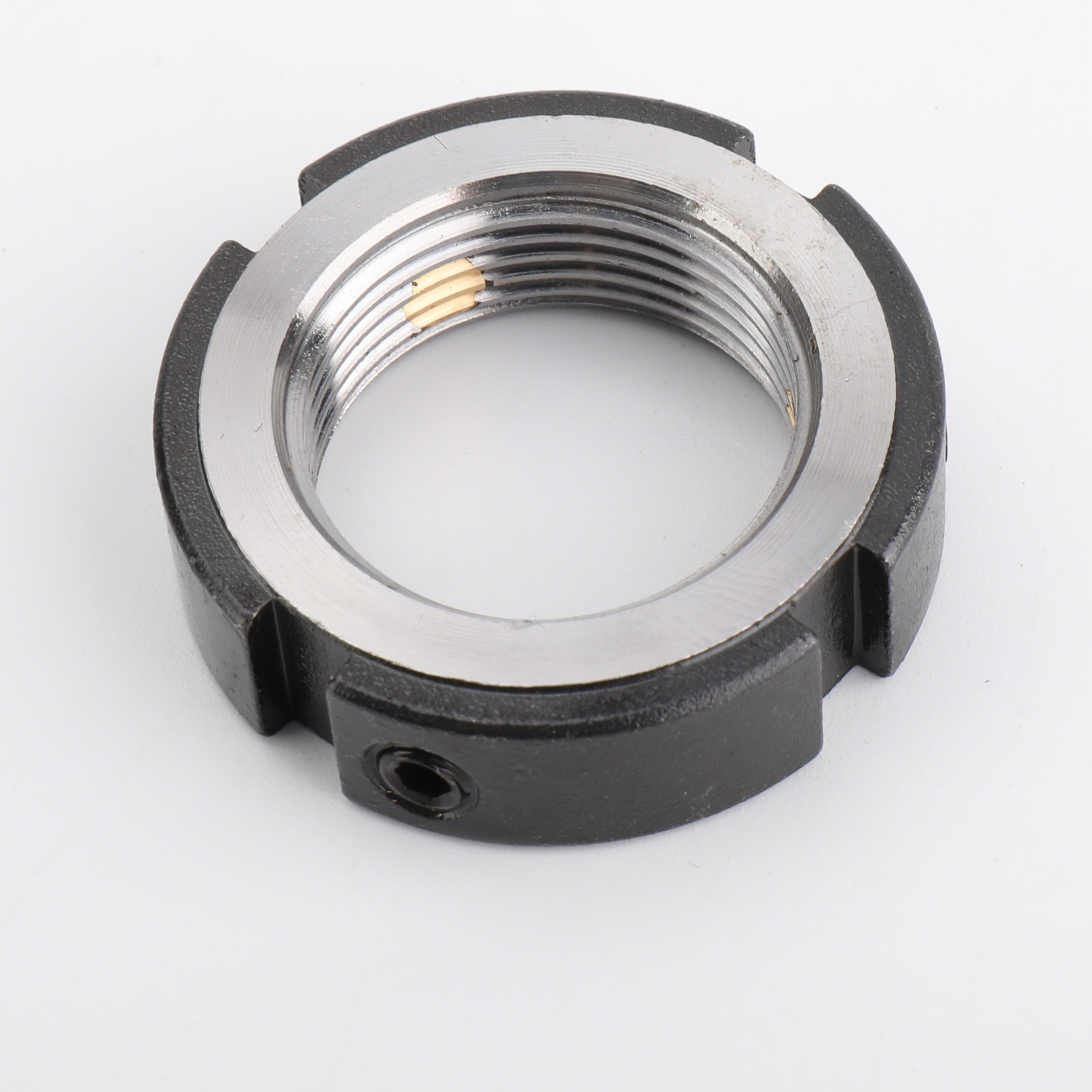 精密锁紧螺母丝杆径向止退防松R型防滑螺帽圆形M15M20M25x1.0*1.5_虎窝淘