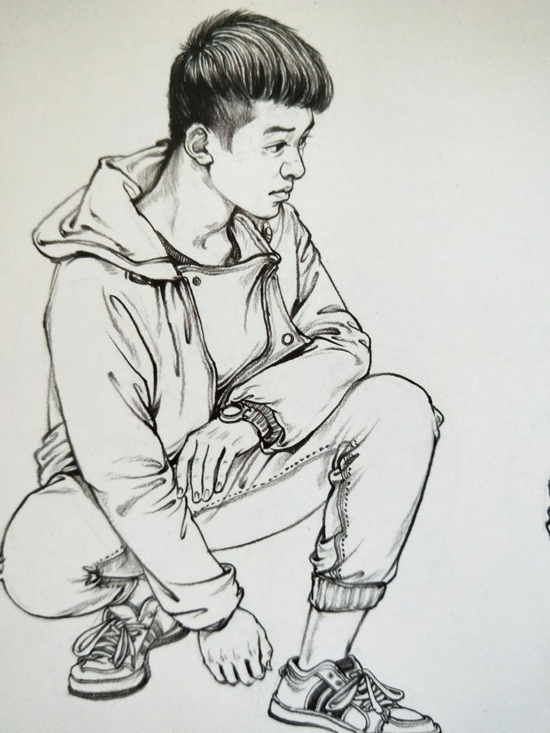 人物速写初学临摹,人物速写初学基础,人物速写初学简单_大山谷图库