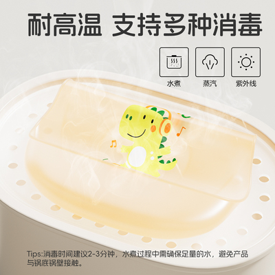 婧麒硅胶防水加宽婴儿喂饭兜