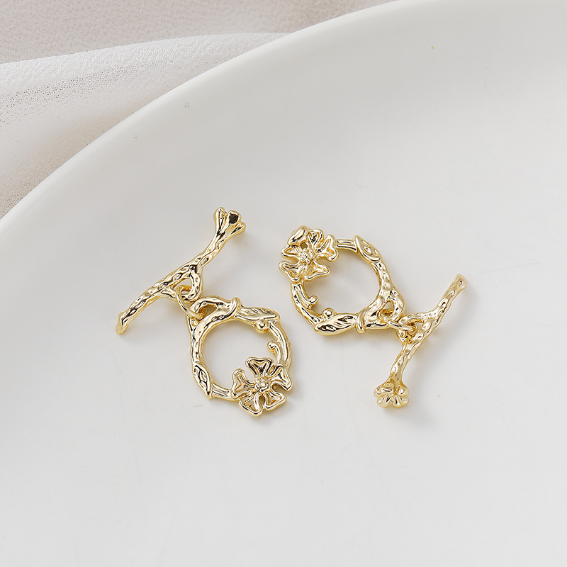 14K包金OT扣珍珠项链收尾扣手工diy制作手链连接搭扣饰品材料配件_虎窝淘