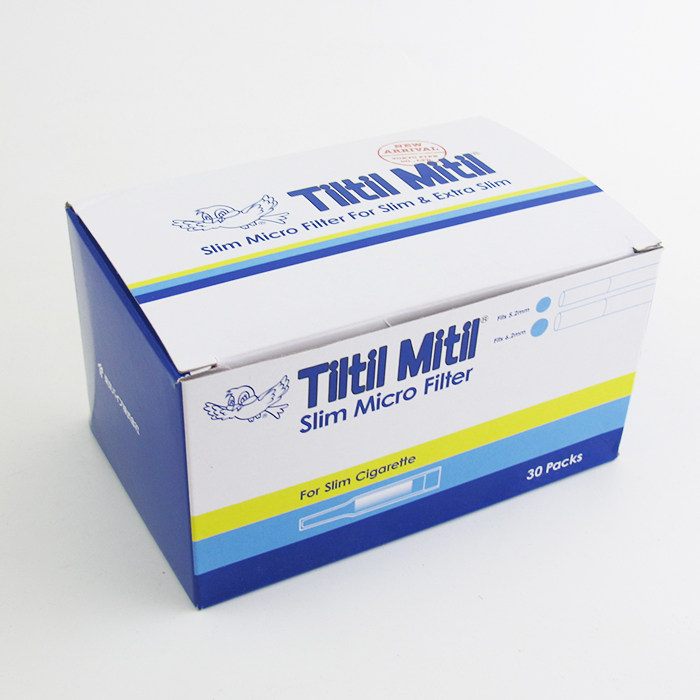Tiltil Mitil小鸟烟嘴过滤一次性300支蓝鸟中细两用过滤嘴_虎窝淘