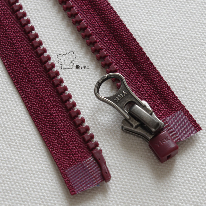 深色50_80cm 5号YKK单头树脂开口拉链运动校服冲锋衣羽绒服拉锁_虎窝淘