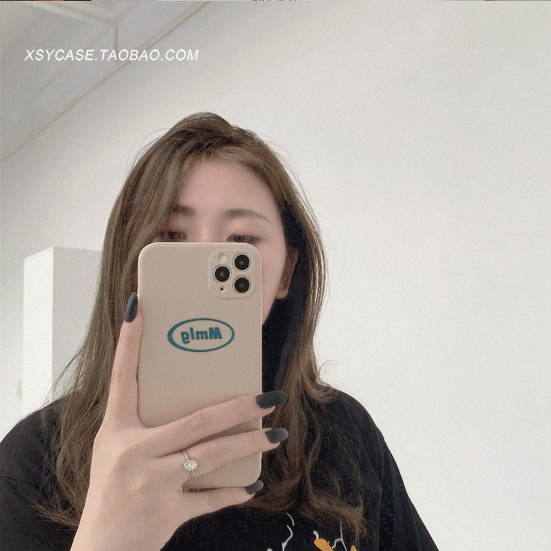 小众韩国7/8p甜酷复古iphone手机壳12适用苹果14pro软XR全包xsmax_虎窝淘