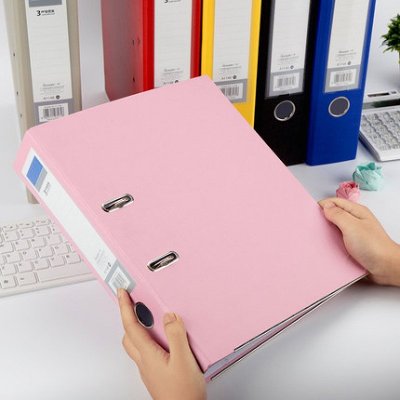 Quick fishing clip punching folder A4 loose-leaf quick labo_虎窝淘