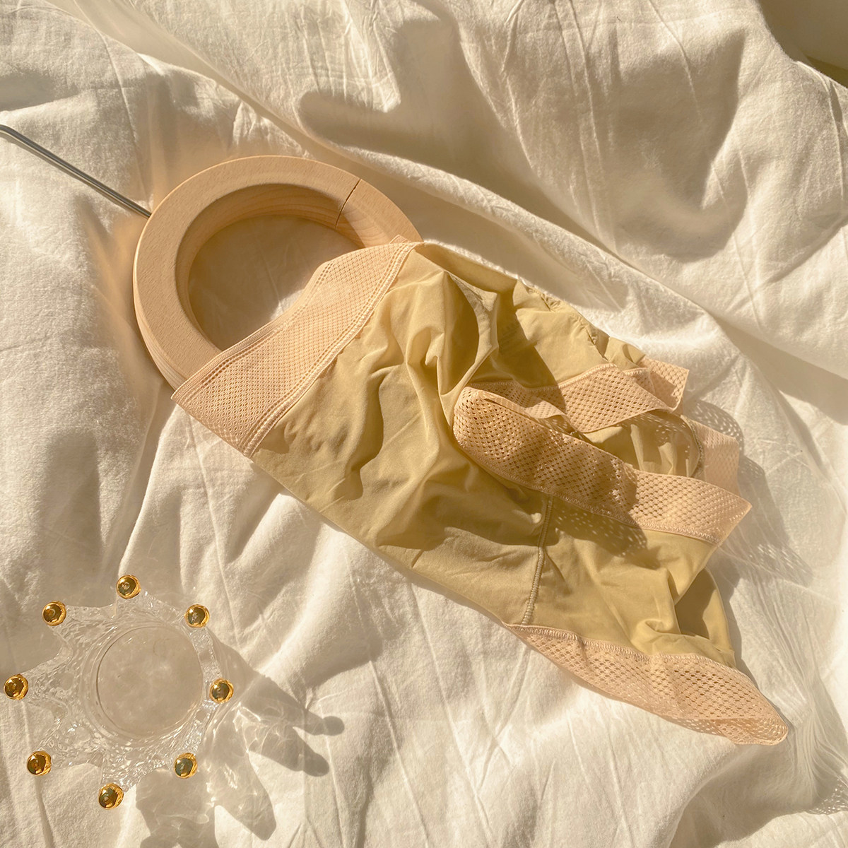 VACW蚕丝蛋白养肤空气裸感超薄底裆纯棉冰丝无痕日系有氧内裤女_虎窝淘