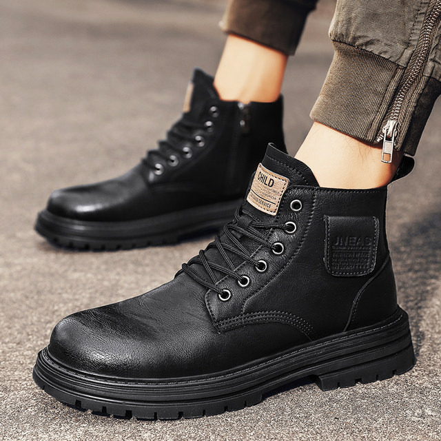 Extra large size men's Martin boots 45 spring high top men's shoes 46 ...