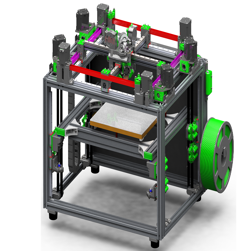 印制3d打印机配件Annex Engineering K2高速3d打印机全套3D打印件_虎窝淘