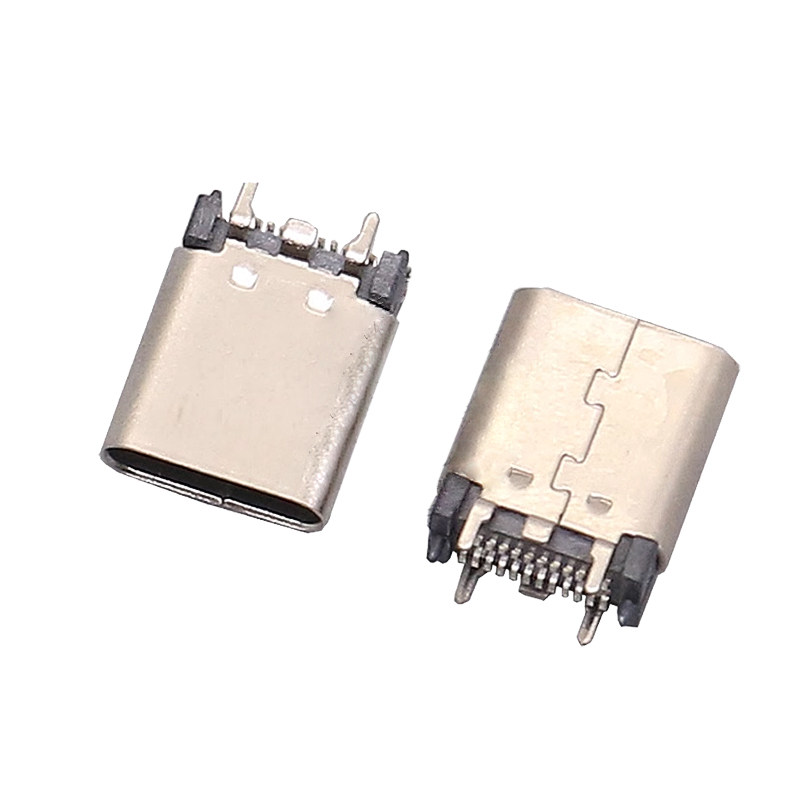 USB3.1母座Type-C 24P母座四脚固定立式贴片快速充接口连接器插_虎窝淘