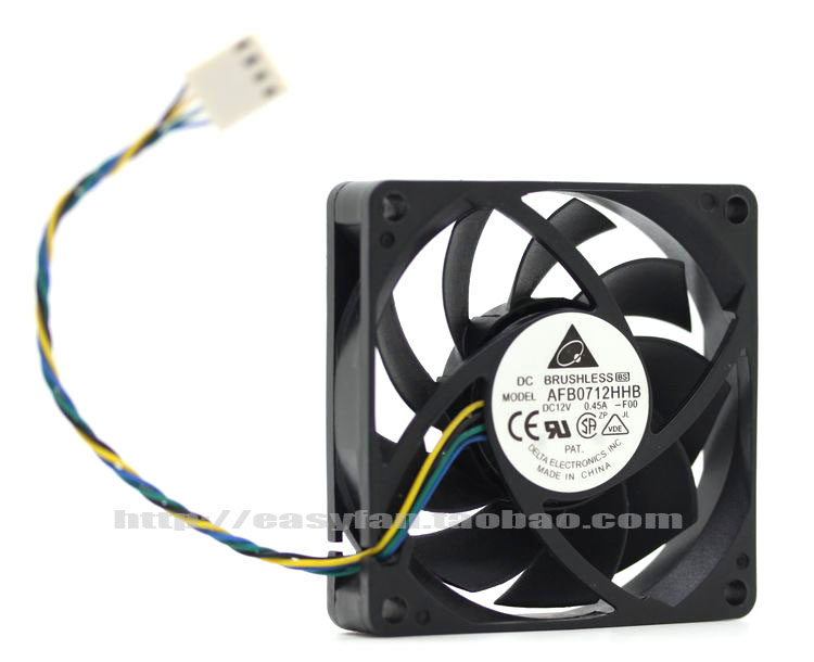 7CM AFB0712HHB/MB AMD CPU散热器 7厘米 4针PWM滚珠风扇_虎窝淘