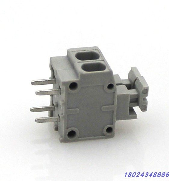 PCB电路板弹簧式免螺丝接线端子3.81灰色KF235 DG235连接器FS1.5_虎窝淘