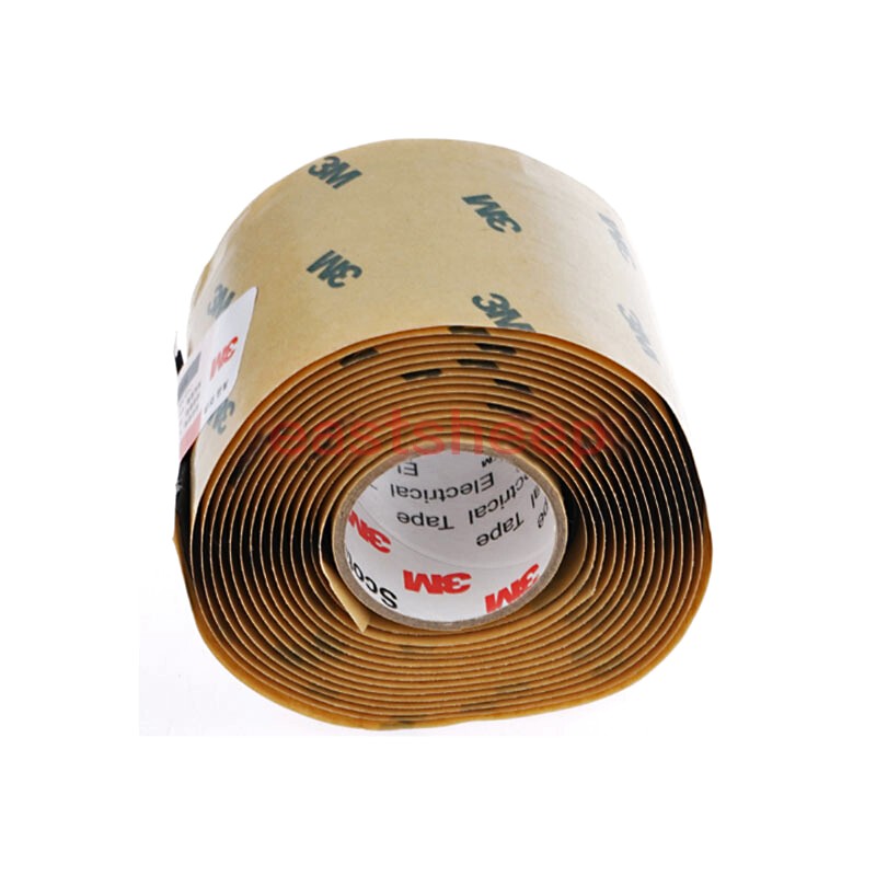2228防水绝缘胶带电工胶布密封耐高温高压胶布黑色 50mm×3m×1.65mm_虎窝淘