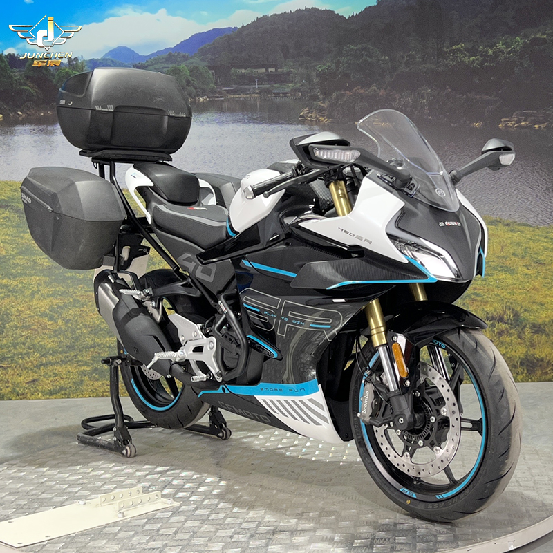 适用于春风450SR摩托车边箱尾箱CF400-6夏德塑料三箱快拆防水后箱_虎窝淘