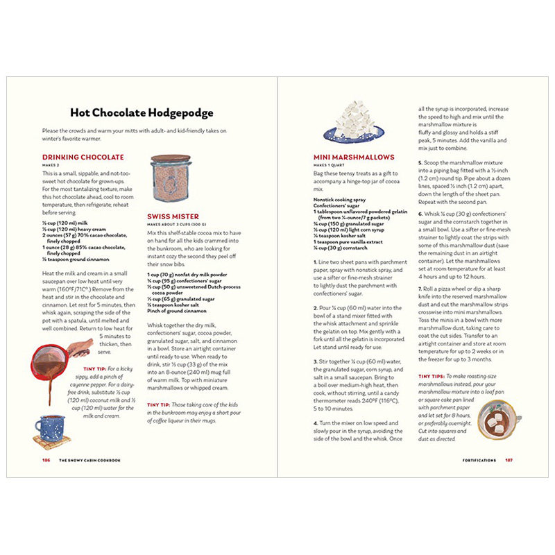 【预售】英文原版雪地小屋食谱 The Snowy Cabin Cookbook季节专属料理菜式饮食指南菜谱Marnie Hanel插画图集生活 ...