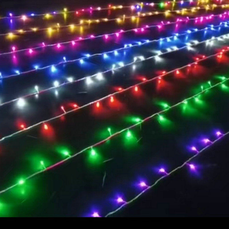 led彩灯闪灯串灯满天星天幕氛围灯房间庭院装饰创意户外婚庆浪漫_虎窝淘