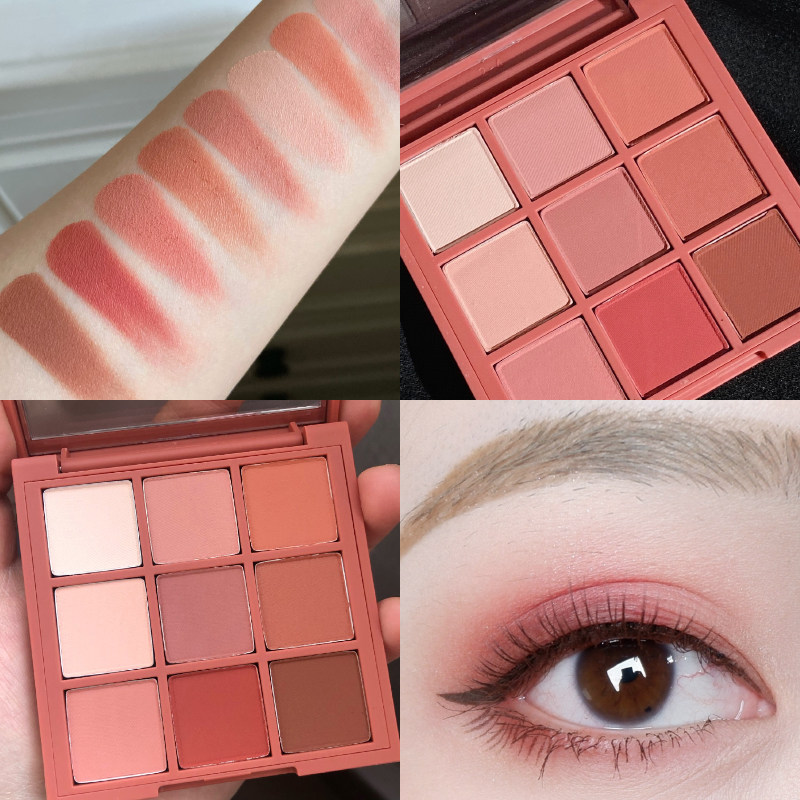 3ce眼影overtake橘棕芋泥奶茶蜜桃盘3ce九色九宫格眼影盘smoothe