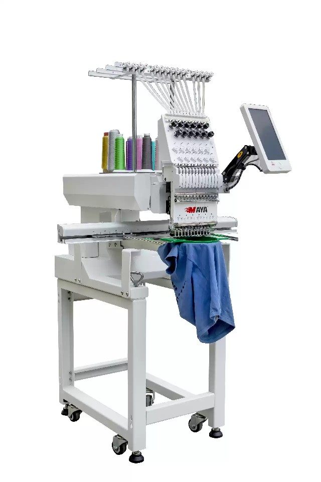 电脑绣花机单头绣花机全自动小型商用家用台式工业刺绣机器_虎窝淘