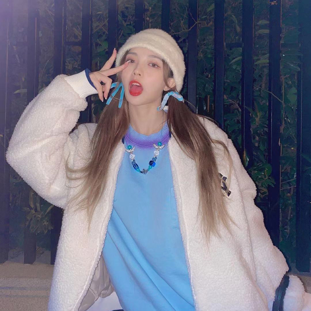 *EVAE+& BLACK LUX联名云朵天使闪电腰果花笑脸珍珠项链vava同款_虎窝淘