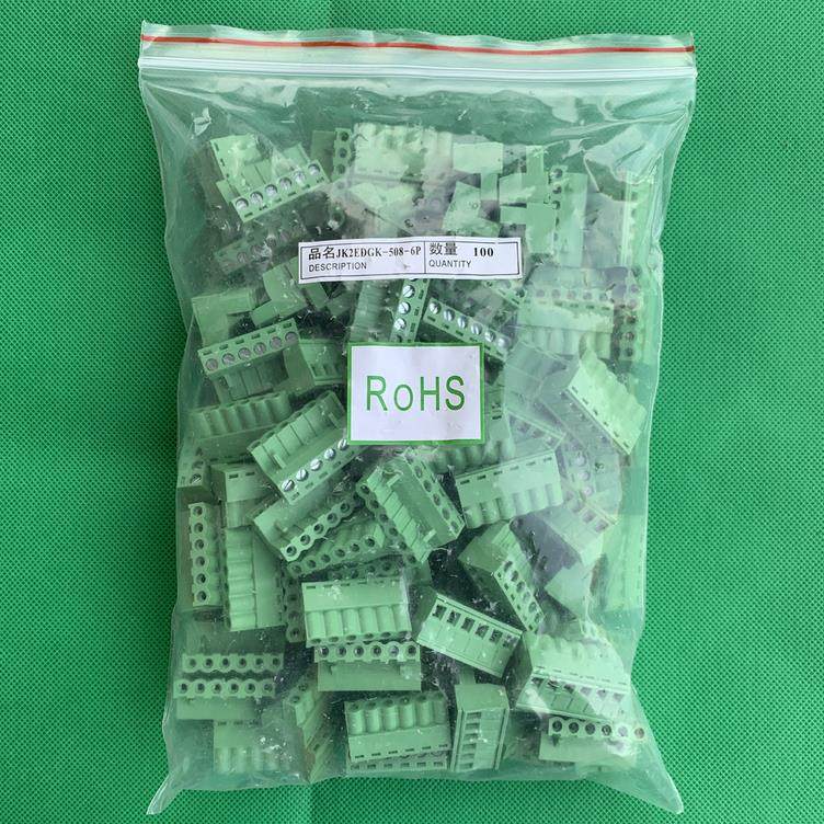 杰科JIEKE JK2EDGK-508-6P JK2EDG-5.08-6P 5.08mm插拔式接线端子_虎窝淘