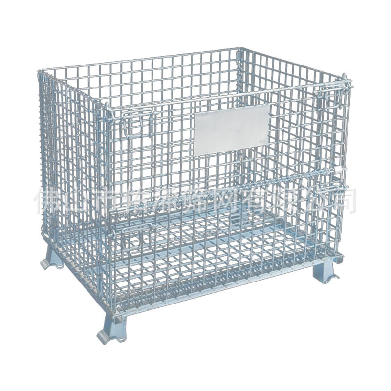 仓储笼车B5.8折叠式仓储笼重型货架仓储笼金属蝴蝶笼可加工定制_虎窝淘