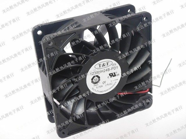 T-T三线12厘米12038风扇 1238HH24B-LH3 DC24V 0.70A_虎窝淘