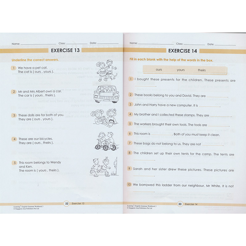 SAP Learning English Grammar Workbook 1-6年级学习系列英语语法练习册基础阶段 7-12岁 sap新加坡 ...