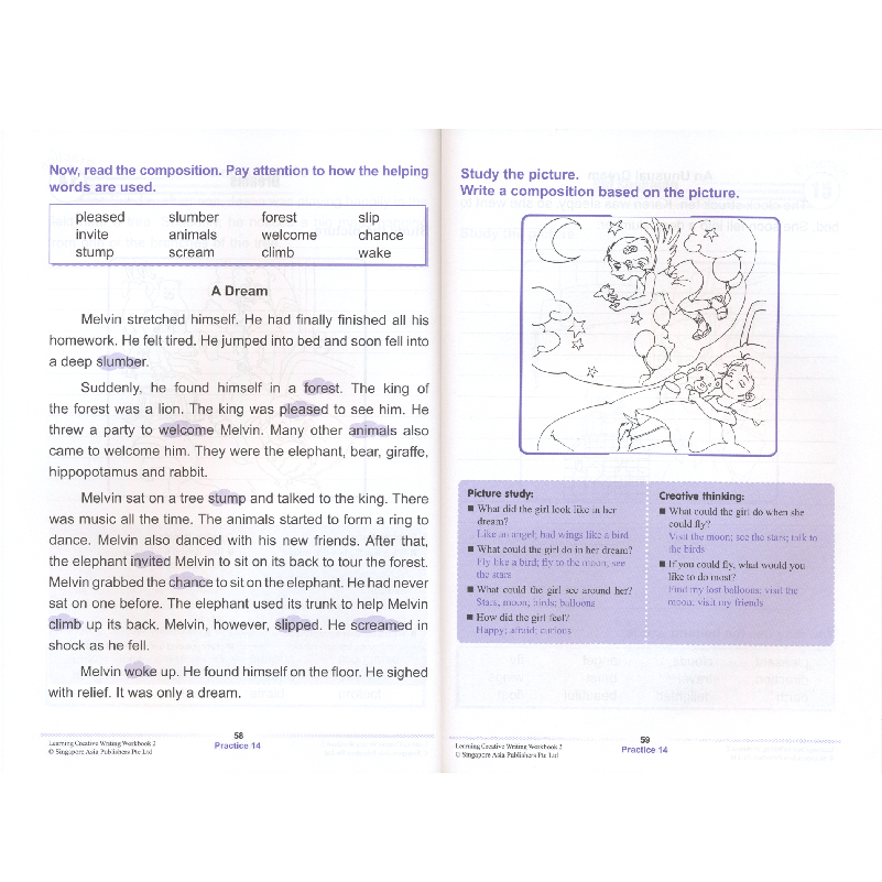 SAP 新加坡小学英语写作 Learning Creative Writing Workbook 1-3年级 英语创意写作练习册 学习系列 ...