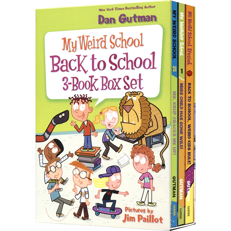 My Weird School Back To School Box Set疯狂学校系列回到学校3册盒装初级章节书校园题材美国小学推荐课外读物 ...