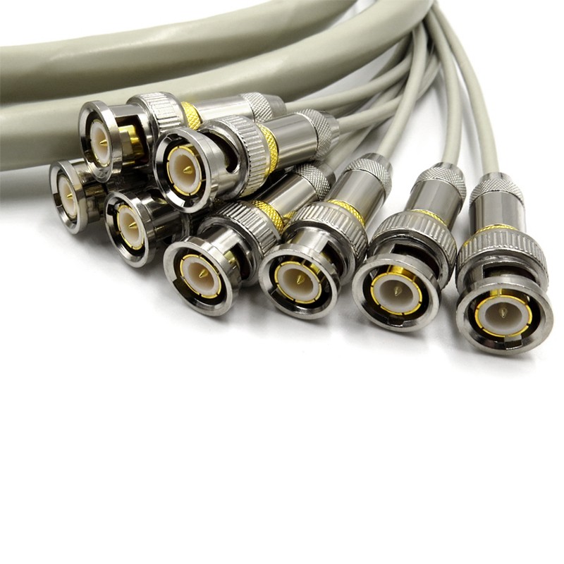 博扬 2M跳线BNC-CC4 2M兆E1接头成品跳线syv75-2-1同轴电缆DDF5米_虎窝淘