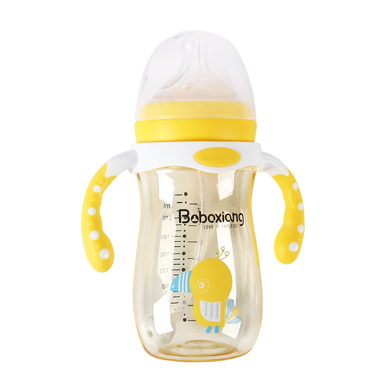 奶瓶新生婴儿ppsu奶瓶耐摔防胀气奶瓶6个月以上宝宝吸管杯鸭嘴杯_虎窝淘