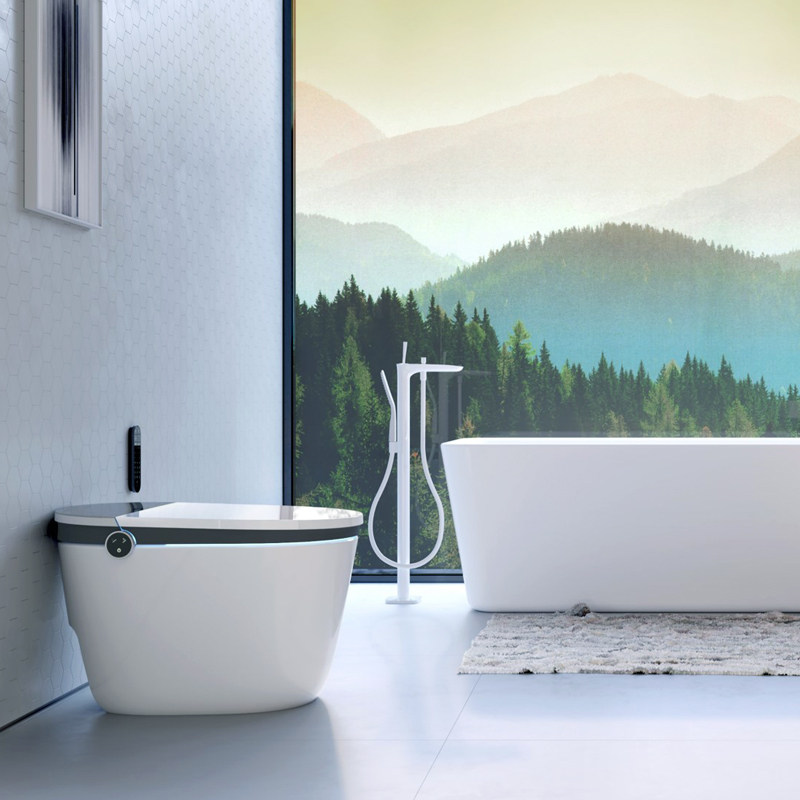 德国汉斯格雅智能一体机座便器22402007无水箱即热冲洗全自动马桶_虎窝淘