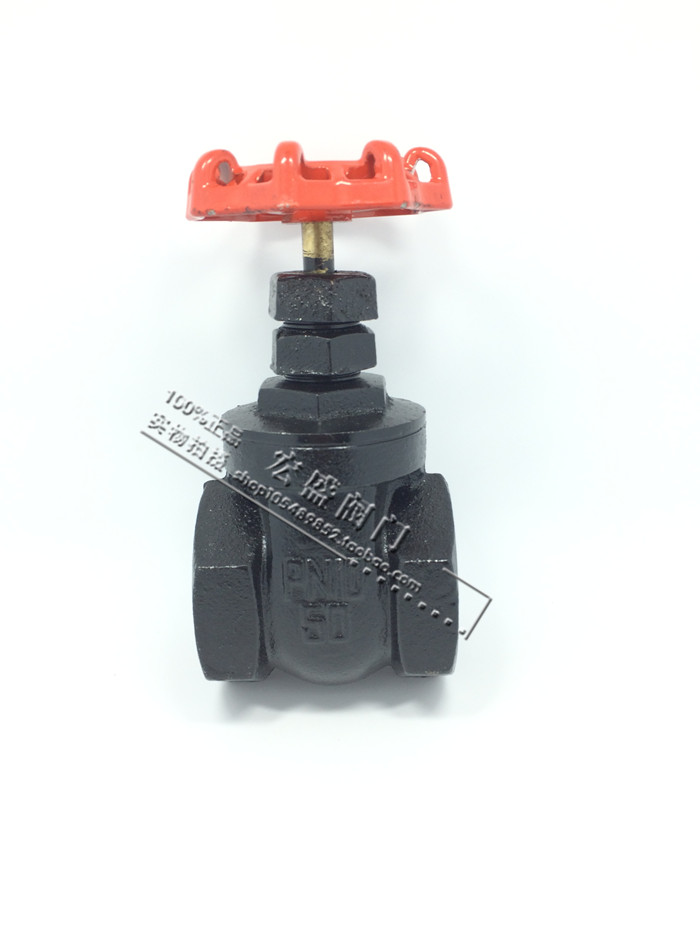 Z15T-10/16铸铁丝扣闸阀闸板阀DN15 20 25 32 40 50 65 80 100_虎窝淘