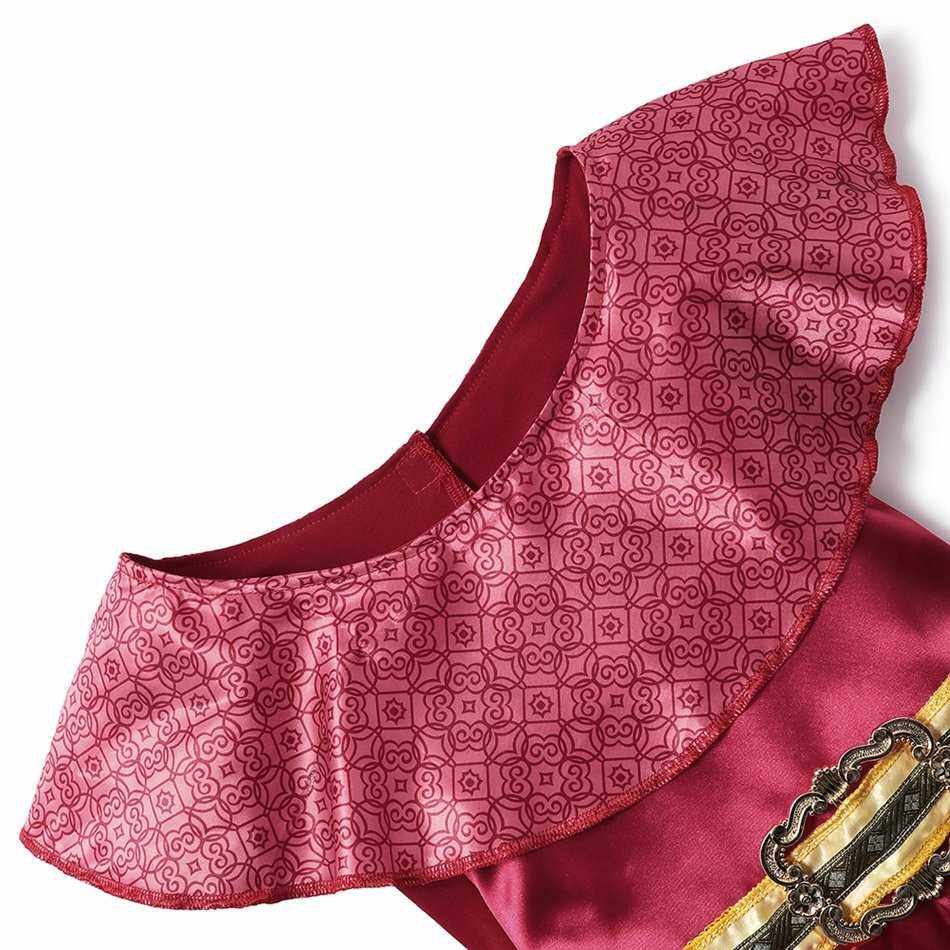 Girl Princess Red Elena Kids Dress up Cosplay Costume Sleeve_虎窝淘