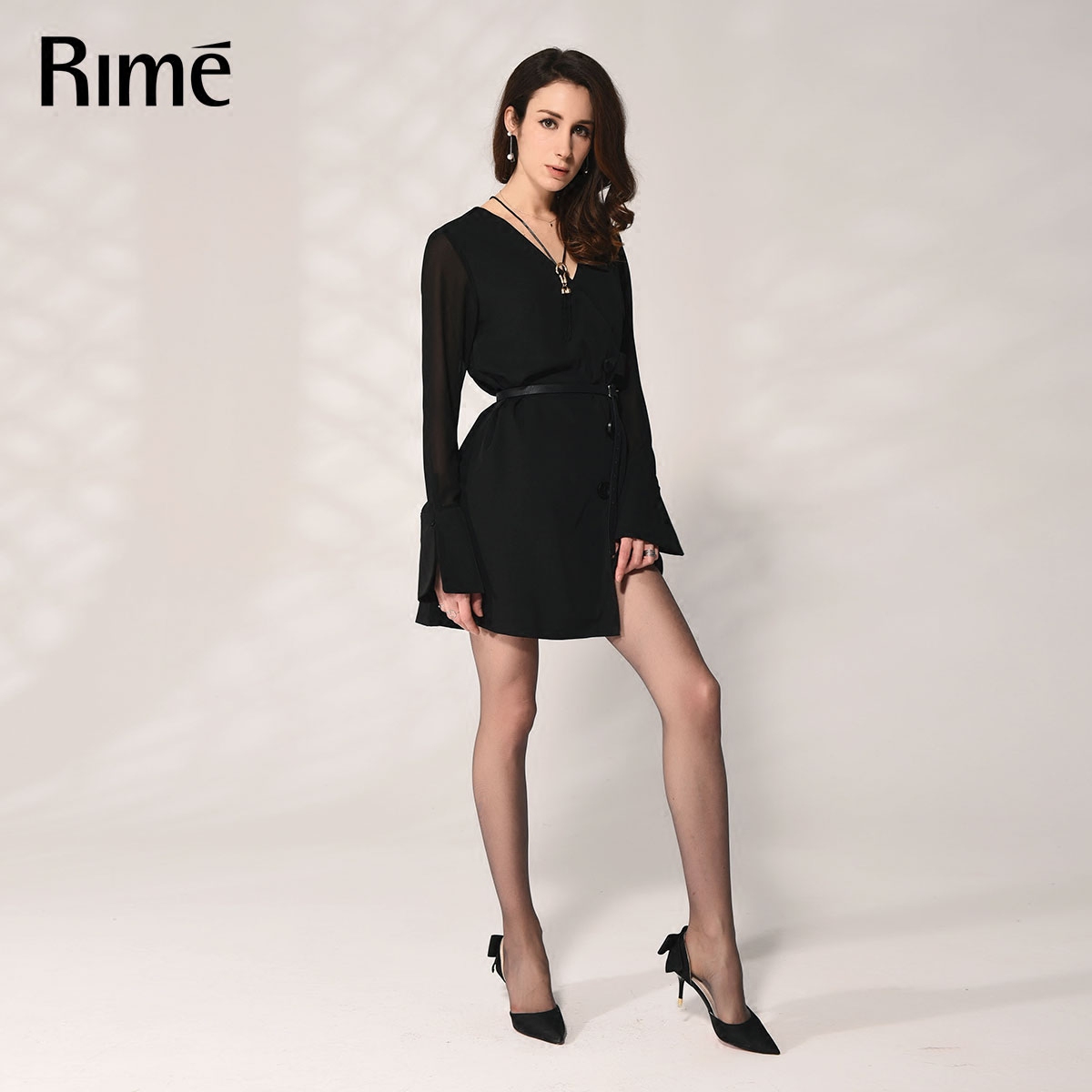 Rime韵魅丝袜女薄款连裤袜7D/10D隐形性感春夏打底袜黑肉色防脱散_虎窝淘