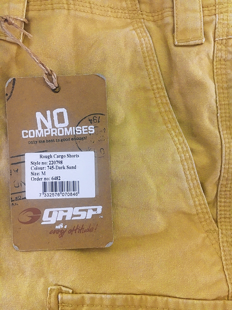 GASP ROUGH CARGO SHORTS盖世璞大野工装男式短裤纯棉舒适健美_虎窝淘