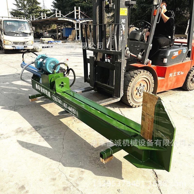 1米电动液压劈木机山村劈柴神器多瓣式木材劈木机_虎窝淘