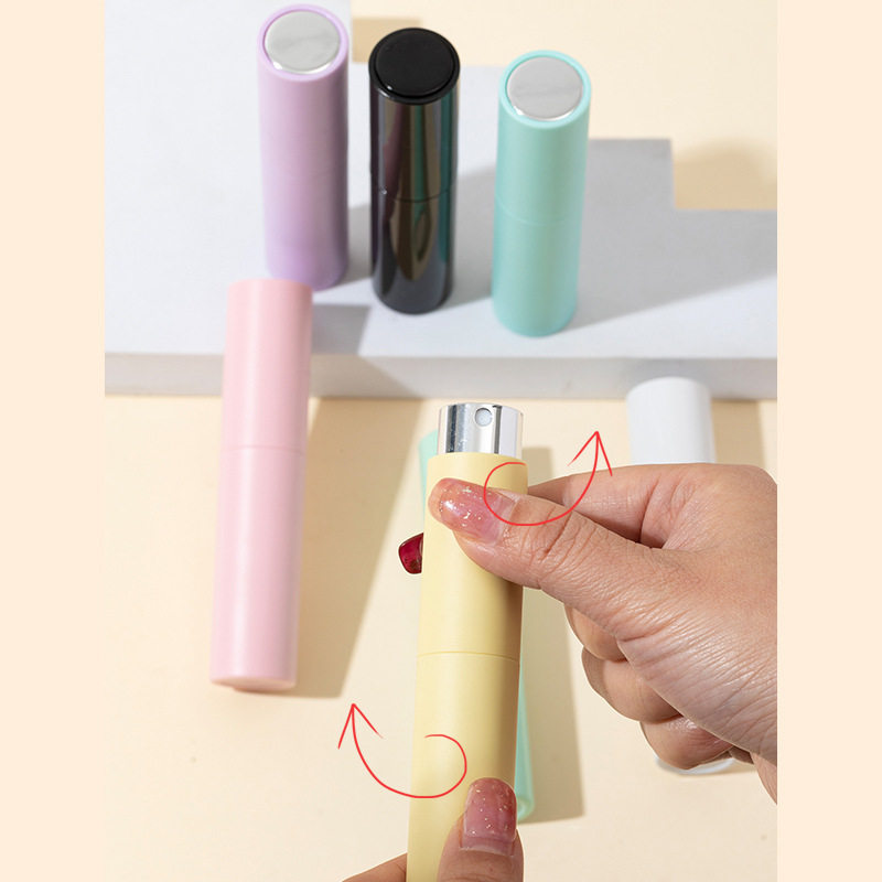 10ml Plastic Refillable Perfume Spray Bottle with Rotary Two-Section ...