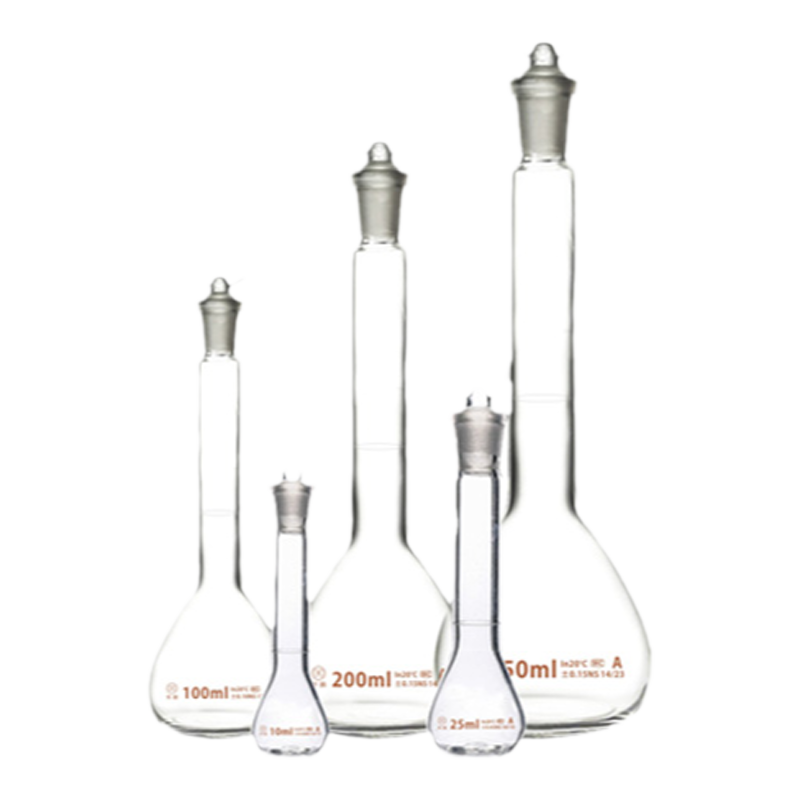 华鸥 A级 玻璃容量瓶5ml 10ml 25ml 50ml 100ml 200ml 250ml 500ml 1000ml可过检 定容 磨口具塞化学实验教学